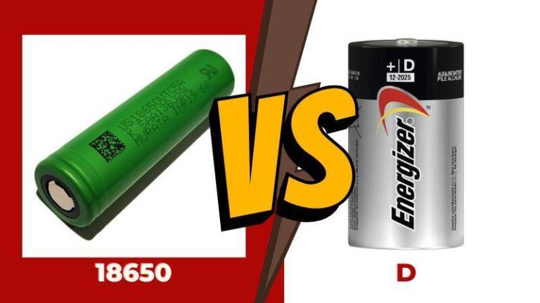 18650 vs D Batteries: What are the Differences? - Comparison Guide